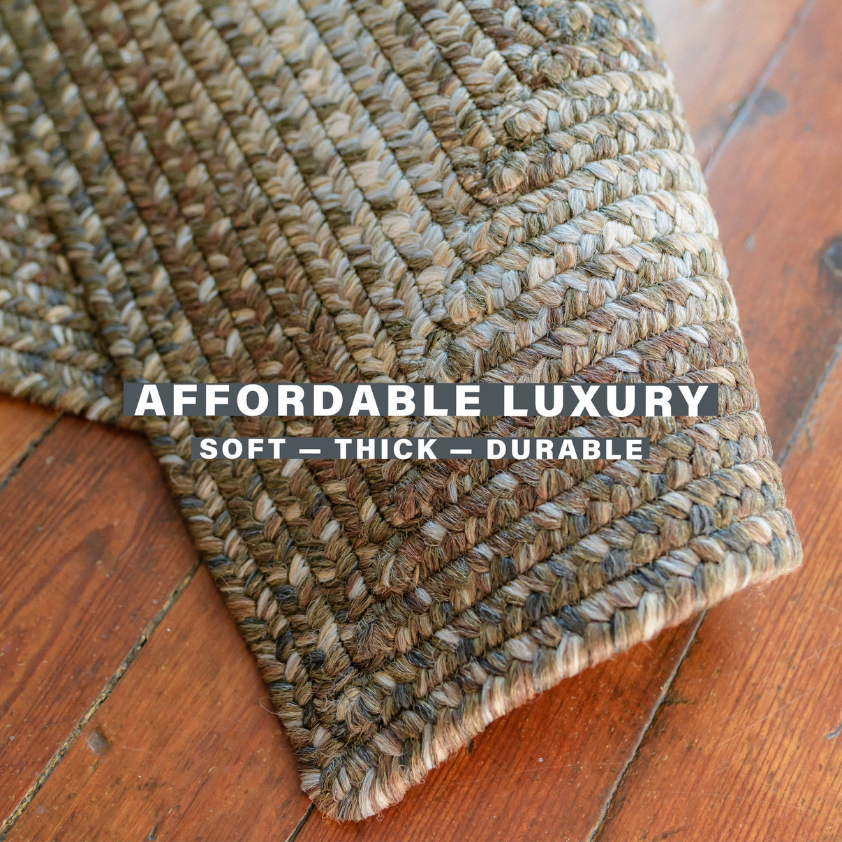 Wildwood Brown Ultra Durable Braided Rectangular Rugs – Braided-Rugs.com