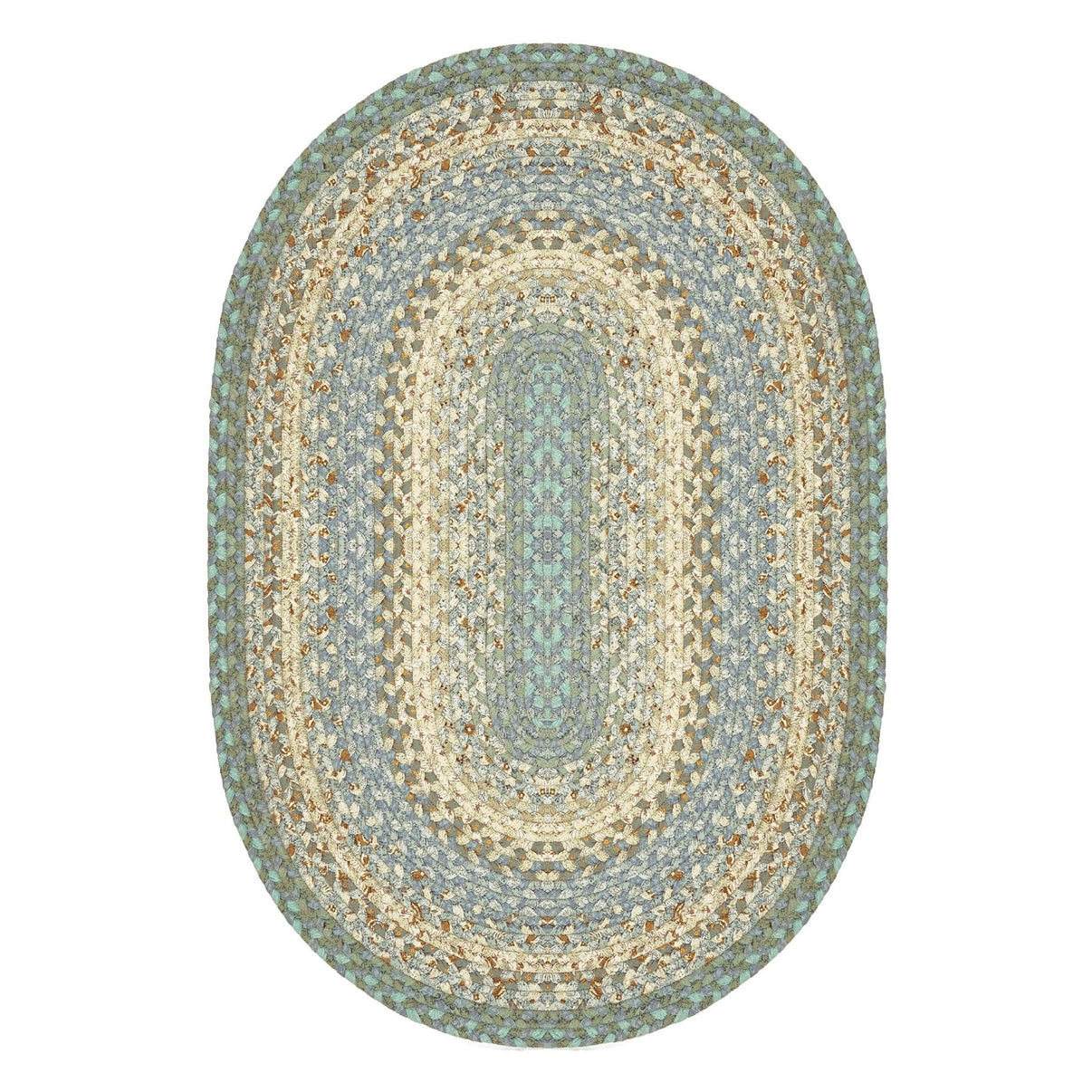Baja Blue Cotton Braided Oval Rugs – Braided-Rugs.com