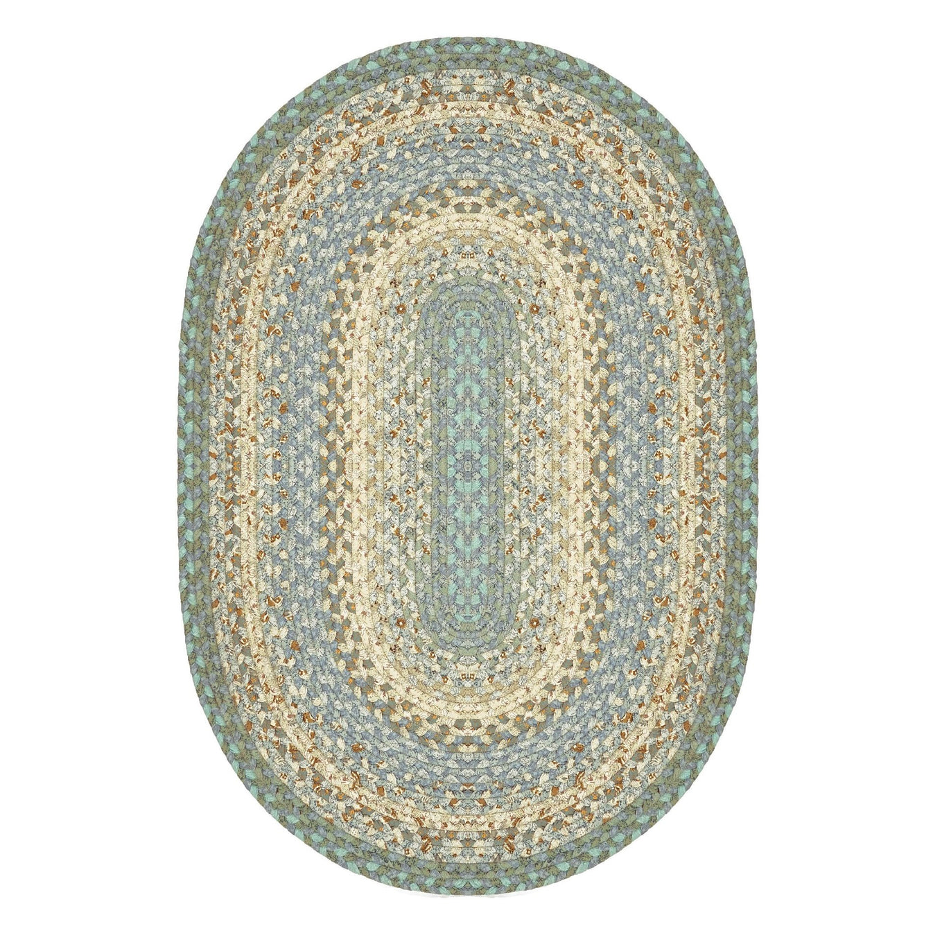 Baja Blue Cotton Braided Oval Rugs – Braided-Rugs.com
