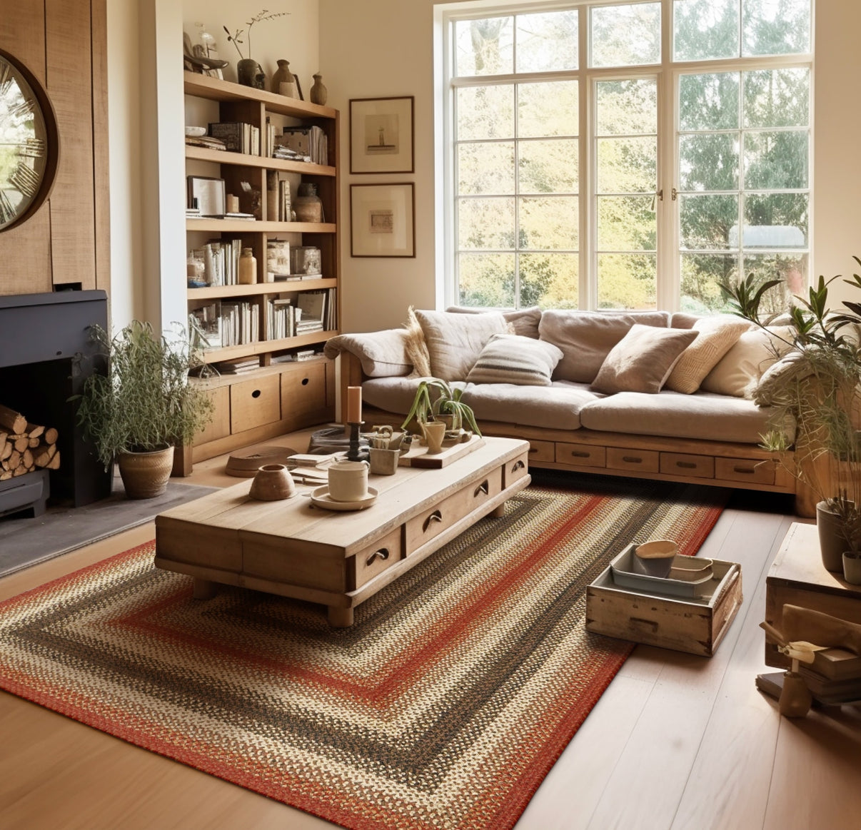 Chester Red Jute Braided Rectangular Rugs – Braided-Rugs.com