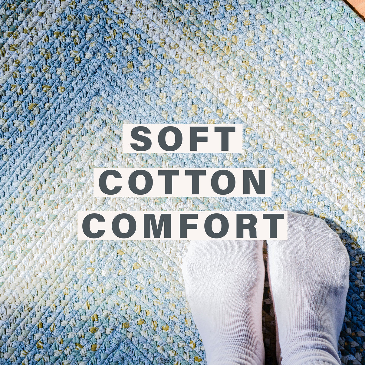 Baja Blue Cotton Braided Oval Rugs – Braided-Rugs.com