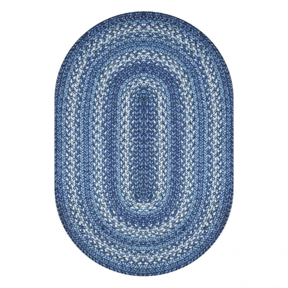 Denim Blue Jute Oval Braided Rugs – Braided-Rugs.com