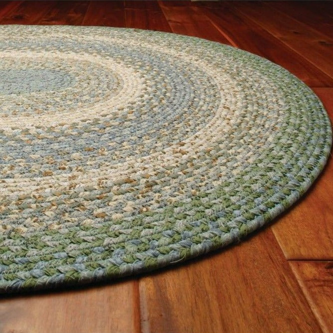 Baja Blue Cotton Braided Oval Rugs – Braided-Rugs.com